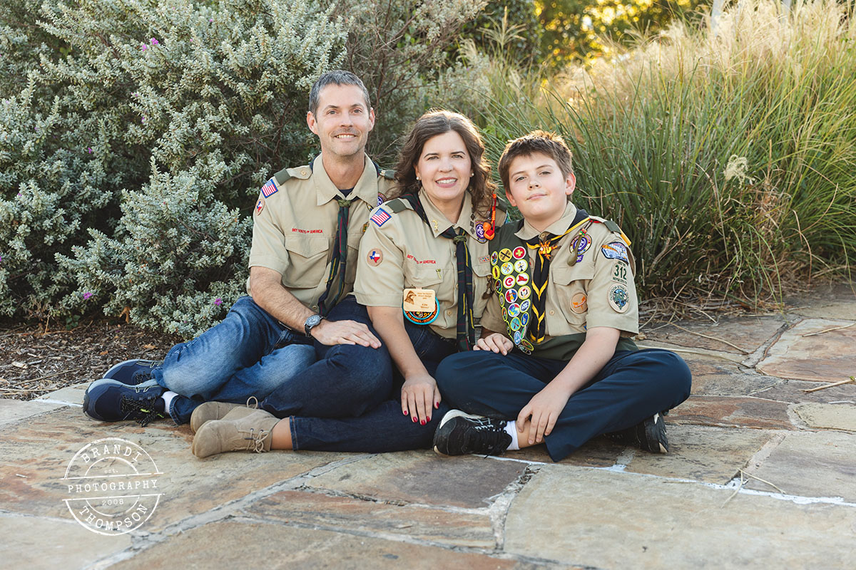 Fun Boy Scout Family Session » Brandi Thompson Photography – Plano ...